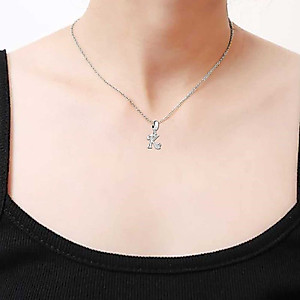 KunBead Initials K Letter Alphabet Love Heart Birthday Dangle Charm Compatible with Pandora Bracelet for Women