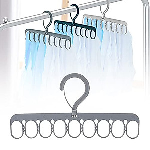 Colcolo Clothing Hanger Clothes Drying Rack Drying Hanger Closet Storage Organization for Pants, Gray