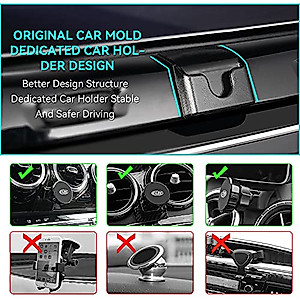 KUCOK Car Phone Holder Mount Magnetic Custom Fit for Audi Q5 2009-2017,Car Phone Stand Invisible Fit for Audi Air Vent Dashboard,Hands Free Car Phone Cradles for 3-7 Inch Phone