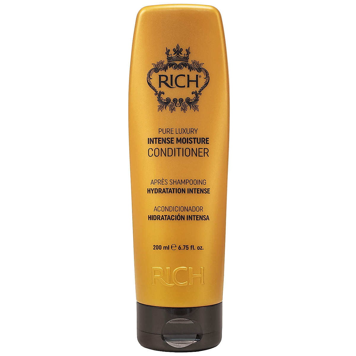 RICH Pure Luxury Intense Moisture Conditioner for Damaged & Dry Hair - Moisturizing & Smoothing, Anti-frizz, Prevents Split Ends - Marula Oil & Cherry Blossom Extract - 6.75 oz