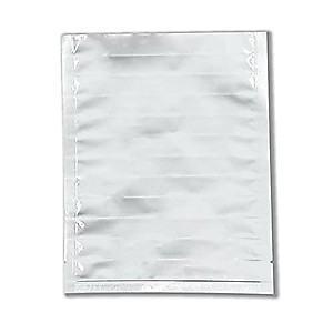 50 - Quart 8" x 10" FoodVacBags Mylar Aluminum Foil Food Storage Bags, Heat Sealing, Long-Term