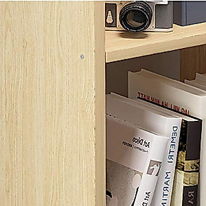 FHDGH Wooden Bookshelf Simple Bookcase Table Shelf Student Creative Cabinet Desktop Bookshelf