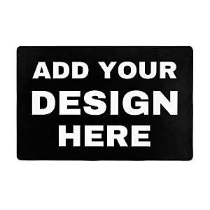 Custom Rug Design Your Photo Logo Text Personalized Door Mat Area Carpet for Home Bedroom Living Room Office Decorative 60x39in