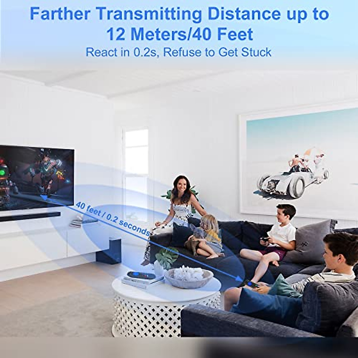 Pack of 2 Remote Compatible with Hisense Roku TV Remote with Netflix, Disney, Hulu, Amazon Buttons, Remote for 32 40 43 50 55 58 65 75 inch Hisense 4K UDH QLED LED HDR Smart Roku TV, No Setup Required