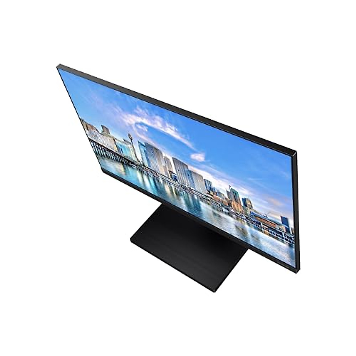 SAMSUNG FT45 Series 24-Inch FHD 1080p Computer Monitor, 75Hz, IPS Panel, HDMI, DisplayPort, USB Hub, Height Adjustable Stand, 3 Yr WRNTY (LF24T454FQNXGO),Black