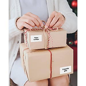 2" x 4" Shipping Address Labels Compatible with Avery 5163, 8163, POLONO Internet Mailing Shipping Labels, White Sticker Labels for Laser/Ink Jet Printers, Permanent Adhesive (250 Labels, 25 Sheets)