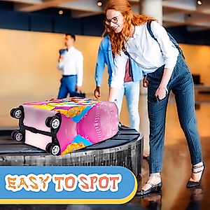 Midternal Suitcase Cover Luggage Covers Protector Carry On Cover Luggage Wraps for Suitcase Carry On Protector Cute Princess Luggage Sleeve Travel Suit Case Dust Cover for Suitcase 18-20 Inches