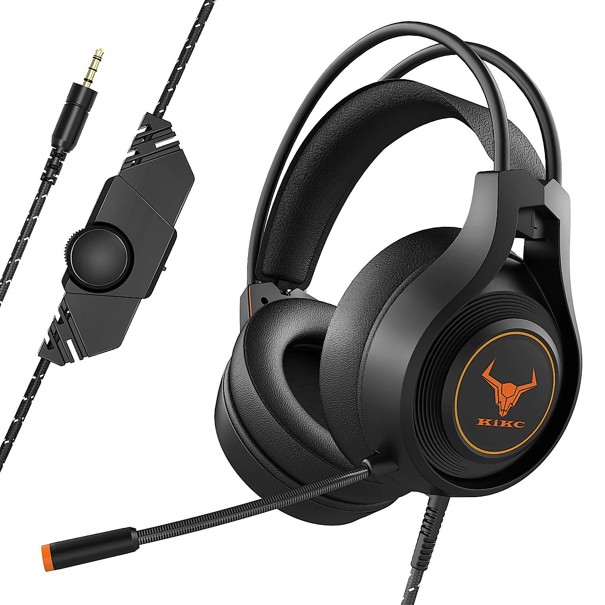 Gaming headsets PS4 Stereo Xbox one Headset Wired PC Gaming Headphones with Noise Canceling Mic, Over Ear Gaming Headphones for PC/MAC/PS4/Xbox one/Mobile Devices