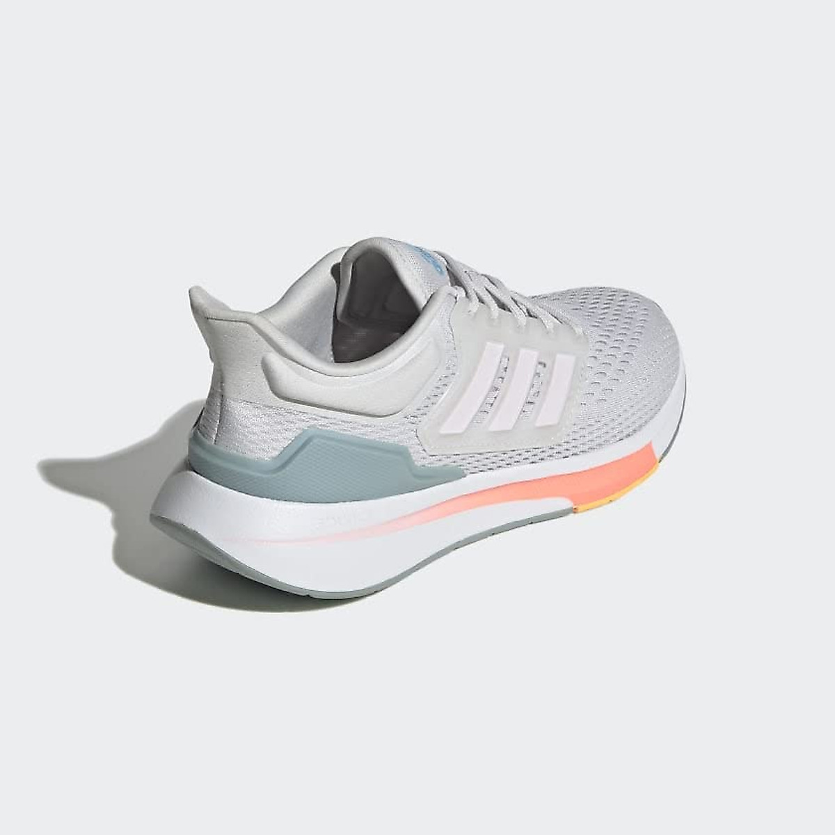 adidas Women's EQ21 Running Shoe, Dash Grey/Almost Pink/Acid Red, 11