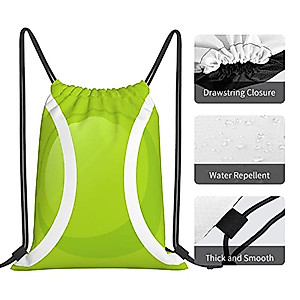 YOPIGOT Tennis Drawstring Bag Tennis String Bag Waterproof Light Durable Gym Sports Yoga Beach Sackpack For Men Women