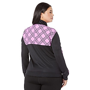 adidas Women's Tiro Track Jacket, Black/Pulse Lilac, Small