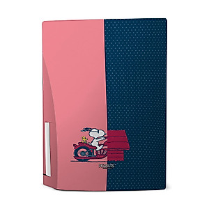 Head Case Designs Officially Licensed Peanuts Snoopy & Woodstock Character Graphics Vinyl Faceplate Gaming Skin Decal Compatible With Sony PlayStation 5 PS5 Disc Edition Console & DualSense Controller