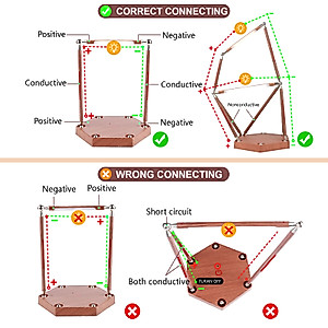 QUEENGO LED Lights DIY Splicing Table Lamps, Touch Control with Brightness Adjustable Desk Creative Lights for Living Room Bedroom Office Decor Lights