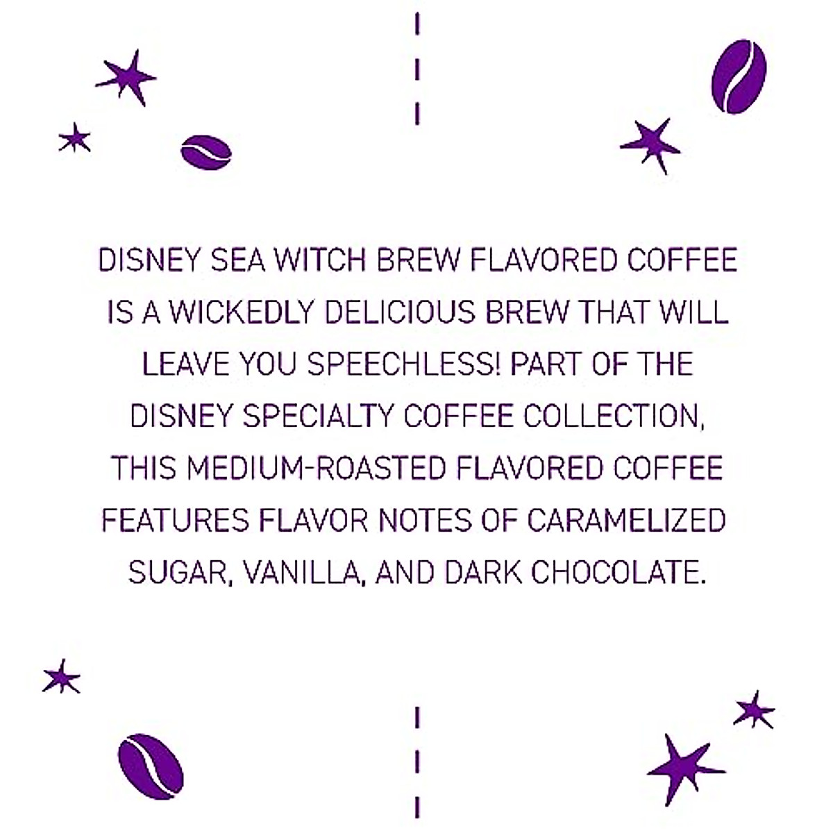 Joffrey's Coffee - Disney Sea Witch Brew, Disney Specialty Coffee Collection, Flavor Notes of Caramelized Sugar, Dark Chocolate, & Vanilla, Medium Roast, Brew or French Press (Whole Bean, 11oz)