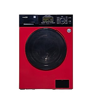 Conserv 18lbs Compact All-in-One Combo Washer Dryer-Vented/Ventless Dry-Version3 (Red Black)