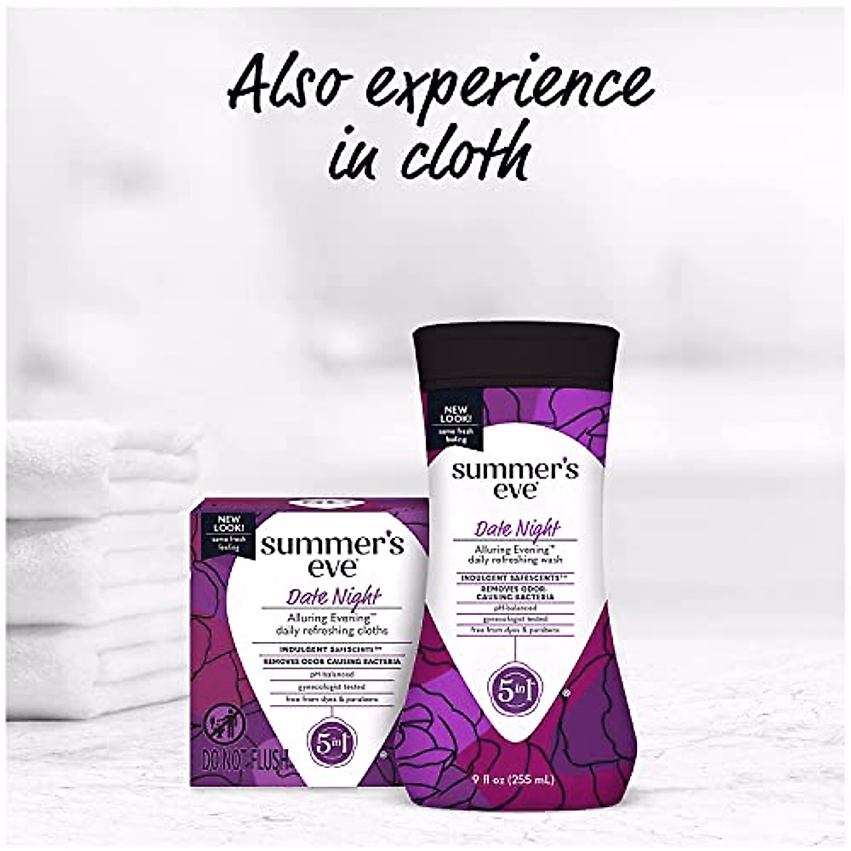 Summer's Eve Date Night Feminine Cleansing Wipes Pre/Post-Intimacy Cleansing, 16 Count