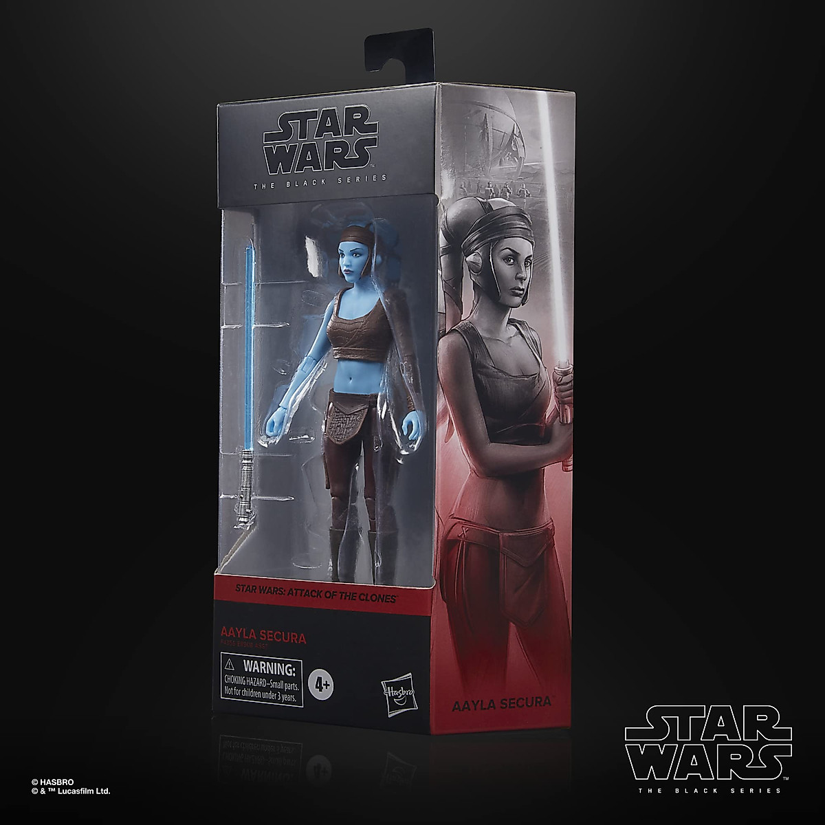 STAR WARS The Black Series Aayla Secura Toy 6-Inch-Scale Attack of The Clones Collectible Action Figure, Toys for Kids Ages 4 and Up