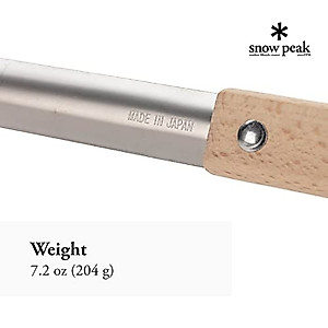 Snow Peak Barbecue Tongs - Sturdy & Durable Grilling Tools - Stainless Steel - 7.6 oz