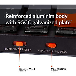 Keychron K3 Ultra-Slim Wireless Mechanical Keyboard Version 2, Hot-swappable 75% Layout Compact 84 Keys Bluetooth RGB Backlight Low Profile Optical Brown Switch for Mac Windows