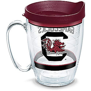 Tervis Made in USA Double Walled University of South Carolina Gamecocks Insulated Tumbler Cup Keeps Drinks Cold & Hot, 24oz, Tradition