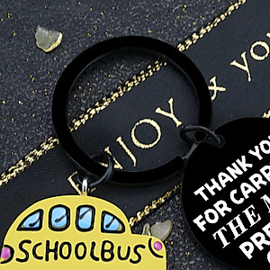 isiyu Bus Driver Gifts Stocking Stuffers For Women Men Chrismas Gifts for Daughter Mother School Bus Driver Appreciation Gifts Thank You For Keeping Me Safe Bus Driver Keychain Gifts