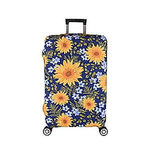 7-mi Luggage Cover， Suitcase Covers 19-30 Inch Expandable Anti-Scratch Luggage Protector Flower for Carry on Luggage XL 29-30IN