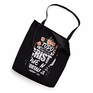 Spanish Christian Todo lo Puedo en Cristo Que Me Fortalece Tote Bag