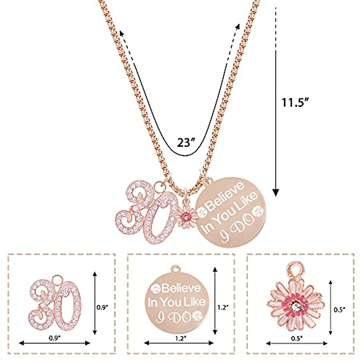 30th Birthday,30th Birthday Gift,30th Birthday Decorations,30 Birthday Gifts for Women,30th Birthday Bracelet,30th Birthday Necklaces for Women,30 Year Old Gifts,30th Birthday Jewelry for Women