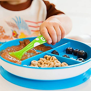 Munchkin Stay Put Divided Suction Plates (Purple/Blue)