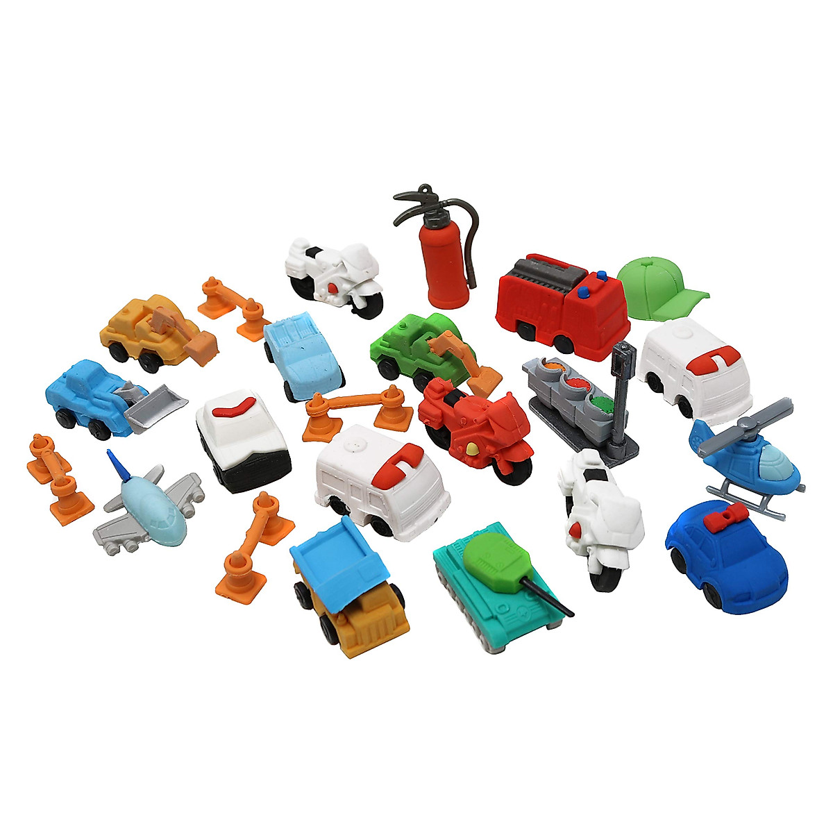 Smart Novelty Car Puzzle Erasers for Kids Party Favors and School Prizes - Trucks and Cars Vehicle Eraser Assortment - Pack of 20 Erasers