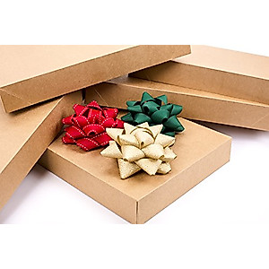 Hallmark Shirt Size Gift Boxes (Pack of 5; Kraft Brown) for Christmas, Hanukkah, Holidays, Birthdays, Father's Day