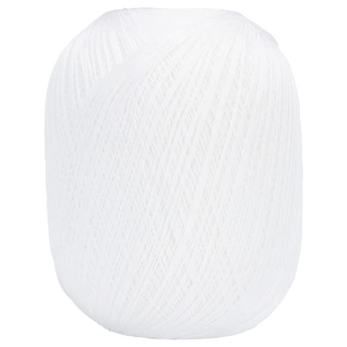 Aunt Lydia Crochet Cotton Jumbo White 1 Pack of Crochet - Cotton - Size 10-2730 Yards - Knitting/Crochet