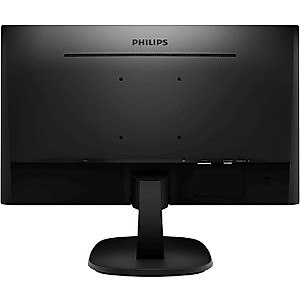 Philips 243V7QJAB 24" Monitor, Full HD, Edge-to-Edge IPS, Built-in Speakers, VESA, EnergyStar Most Efficient 2017, 4Yr Advance Replacement Warranty (Renewed)