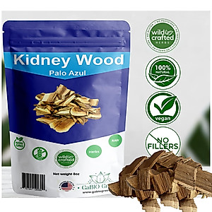 Kidney Wood Palo Azul Blue Stick Tea Teatox non-GMO, Gluten-free Tea Bark Natural kidney cleanse Product From Mexico palo azul tea Packaged in the USA, Resealable Bag (8 oz)