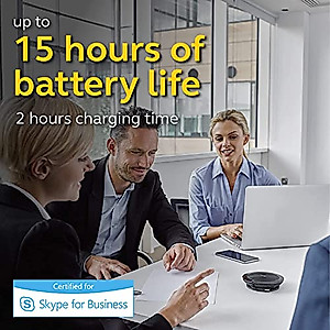 Jabra Speak 510 UC Portable USB & Bluetooth Speakerphone – Easy Setup, Portable Speaker for Holding Meetings Anywhere with Outstanding Sound Quality (510 7510-209)