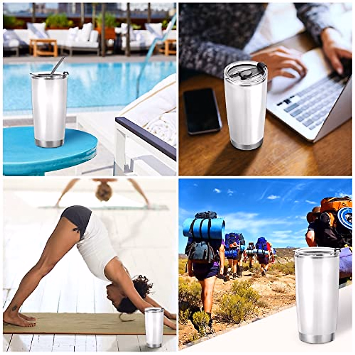 UMIRIKO 20oz World Diversity Map Tumbler Cup with Lid and Straw, Double Wall Stainless Steel Vacuum Thermos Insulated Travel Coffee Mug 20240002