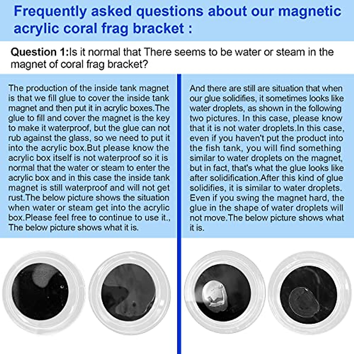 Aquarium Choice Coral Plug Holder M Coral frag Rack Magnetic Holder Reef Magnets Holder for frag Rack with 7 Coral frag Plug Base