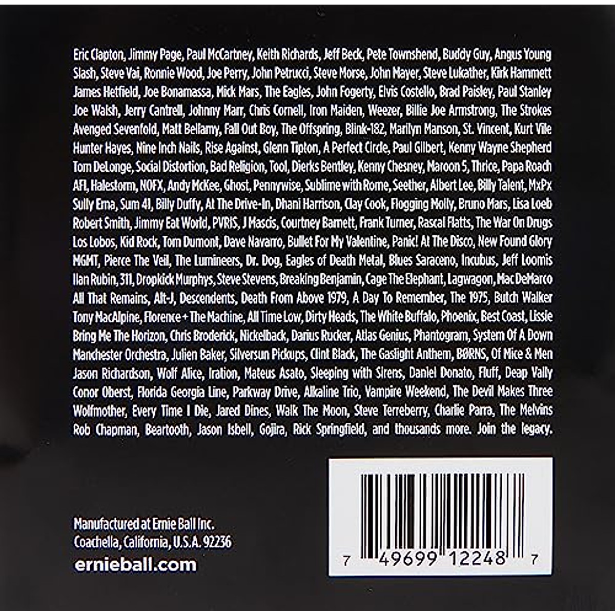 Ernie Ball Super Slinky Stainless Steel Electric Guitar Strings, 9-42 Gauge (P02248)