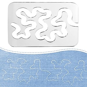Meander Quilting Templates,Free Motion Quilting Template,Arcylic Quilting Templates Rulers,Transparent Quilting Templates for Industrial and Domestic Sewing Machines