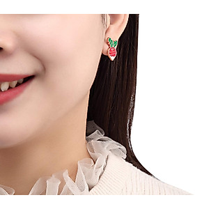 Fashion Cute Vegetable Fruits Pretty Radish Earrings for Women Summer Statement Jewelry - Perfect for Beach Holidays and Parties