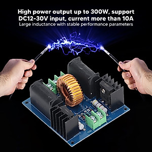 300W ZVS Driver Board Coil Power Supply Boost High Voltage Generator Driver Board Induction Heating Module DC 12-30V