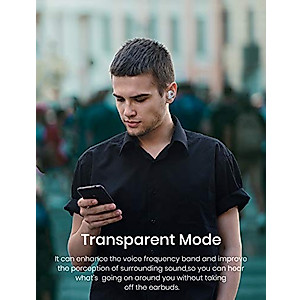 dyplay Wireless Earbuds Active Noise Cancelling with Dual-Mic, 3 ANC Modes 2020 Upgraded Wireless Bluetooth Headphones ANC TWS Earbuds 32hrs Playtime for TV Travel Work Home Office