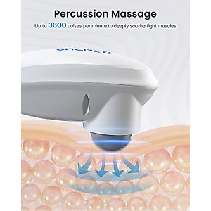 RENPHO Rechargeable Hand Held Deep Tissue Massager for Muscles, Back, FSA HSA Eligible Cordless Electric Percussion Body Massage for Foot, Neck, Shoulder, Leg, Calf