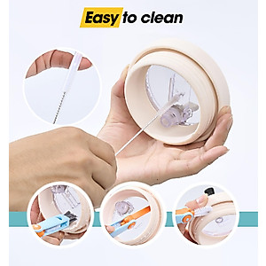 40 Oz Tumbler Flip Straw Lid for Stanley Quencher, Silicone Leak Proof Replacement Cover Reusable, Splash Resistant Cup Lids Accessories with Cleaning Brush Set