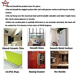 KRISMYA Clear Plastic Suction Cup Hook,6 Pack Ultra Heavy Duty Hooks Strong Power Lock Hooks Vacuum Traceless Hooks Smooth Waterproof Oil-Proof Wall Shower Kitchen Window Bathroom Holder