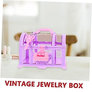 TOYANDONA 2pcs Box Children's Treasure Chest Pirate Treasure Chest Decorative Boxes Treasure Chest with Lock Toy Treasure Chest Pirate Chest Plastic Boxes for Party Favors Small Chest