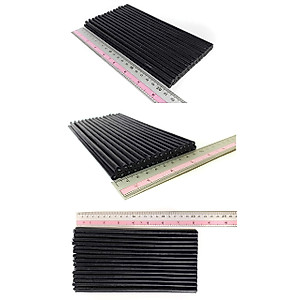 Natural Pure Beeswax Candles Organic Honey Eco Black Color Candles in Gift Box (Natural Cotton Wicks, Dripless, Smokeless, Not Taper Candles) (Black 8 Inches (20 cm) 30pcs)