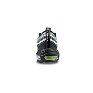 Nike Men's Air Max 97 shoes, Pure Platinum/Volt-black-white, 12.5