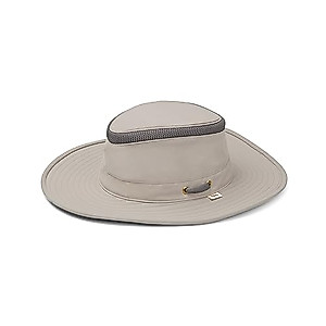 Tilley mens Ltm6 Airflo Broad Brim Recycled Hat, Rockface Grey, 7.25 US