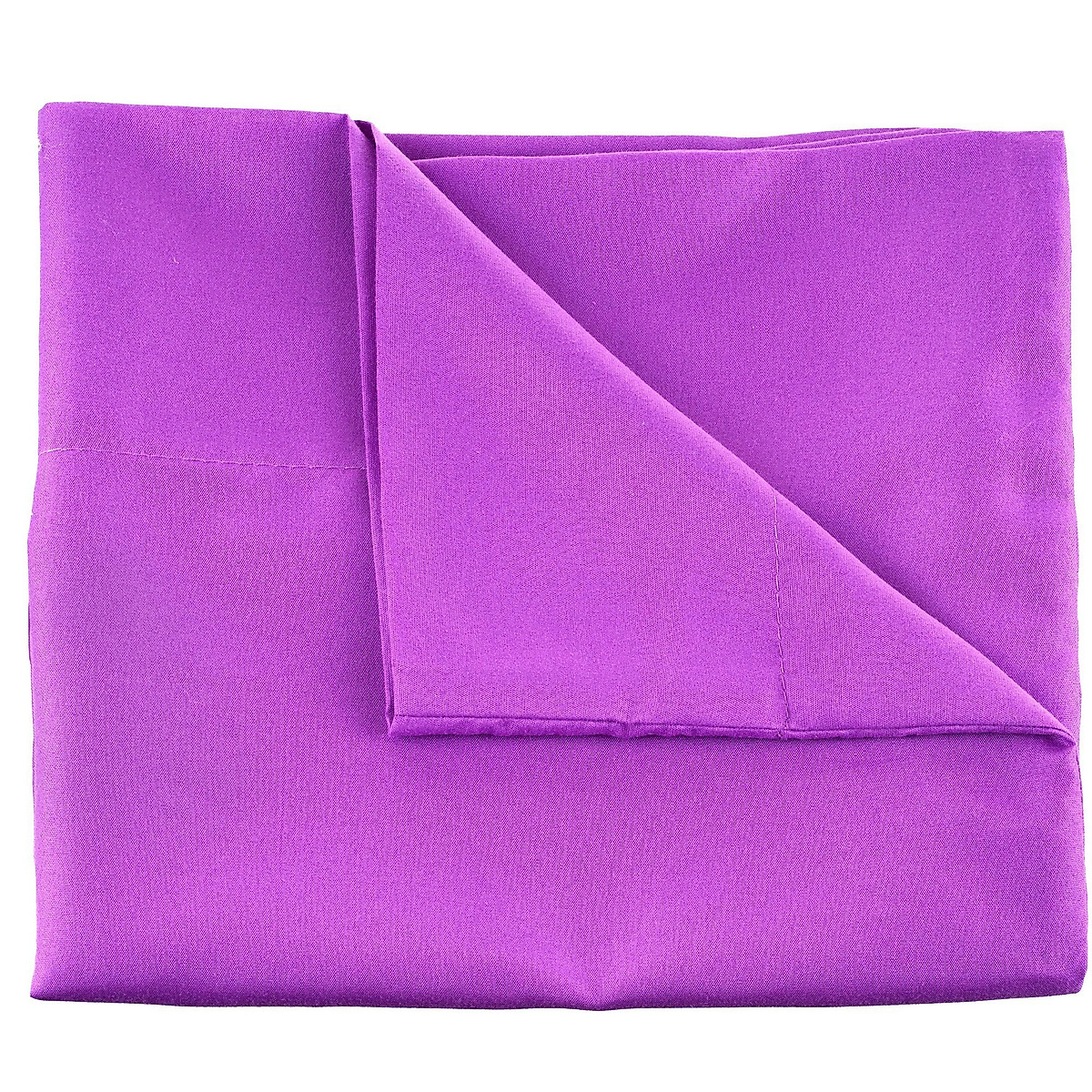 Lavish Home 3-Piece Brushed Microfiber Twin Sheet Set - Bedding with Wrinkle and Stain-Resistant Fitted and Flat Sheets Plus Pillowcase (Purple)